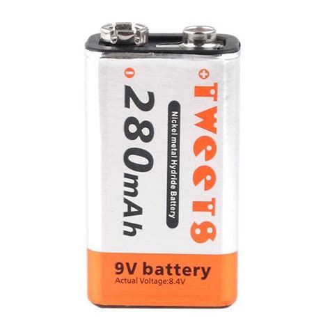 2020 280mAh Battery 280 MAH Ni MH NiMH 6F22 Rechargeable Battery 9V