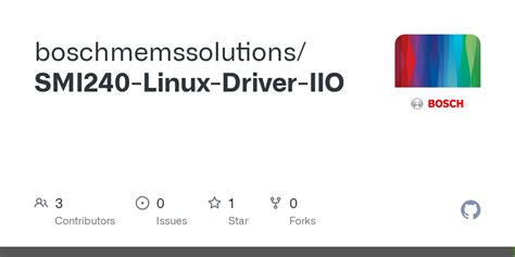 github boschmemssolutions smi240 linux driver iio