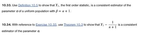 solved 10 33 use definition 10 5 to show that y1 the first