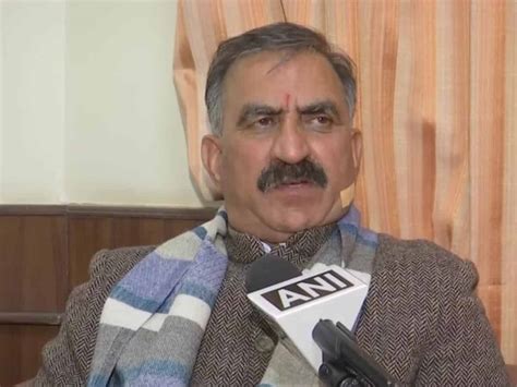 Giving Ticket To 6 Cong Rebels Will Spell Doom For Bjp Himachal Cm Sukhu