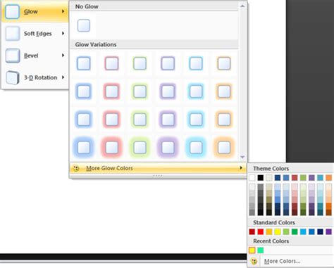More Glow Colors In Powerpoint 2007 For Windows