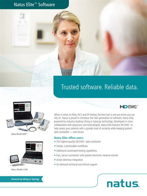 Revb Natus Elite Software Flyer Lo Res Pdf Electronic Health