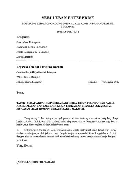 Surat Jps Pdf
