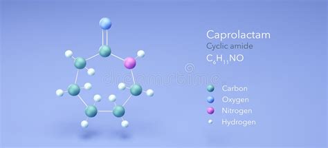 Caprolactam The Building Block Of Nylon 6 Polycaprolactam Plastic Stock Vector Illustration