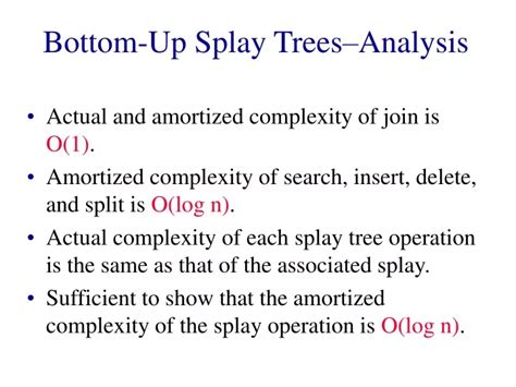 ppt splay trees analysis and complexity powerpoint presentation free
