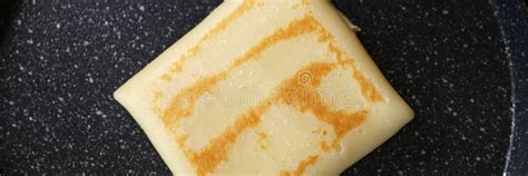 Flour Pancake With Filling In Frying Pan Stock Photo Image Of Traditional Cheese