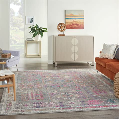 Langley Street Verda Oriental Pink Blue Orange Area Rug Reviews Wayfair