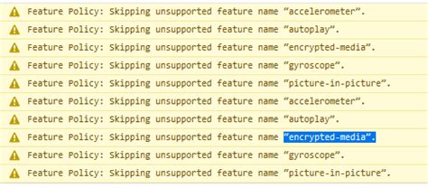 Javascript Feature Policy Skipping Unsupported Feature Name Picture