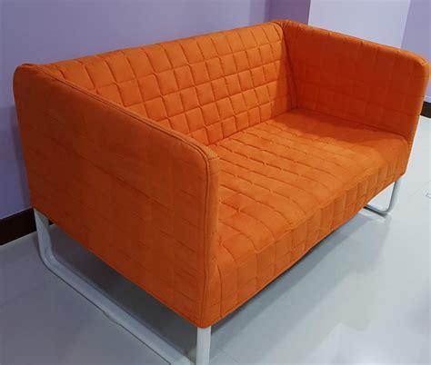 Ikea 2 Seat Sofa Knopparp Orange 2 Seater Couch Furniture And Home