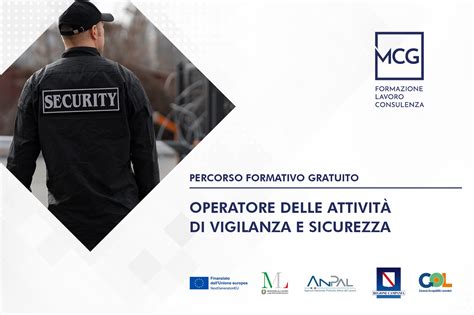 Operatore delle attività di vigilanza e sicurezza MCG Consulting