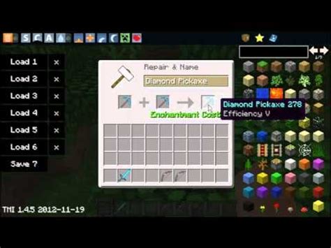 Minecraft Tutorial How To Get Power V Efficiency V And Sharpness V Enchantments YouTube