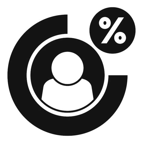 Premium Vector Pie Chart Representing Percentage Of People Working