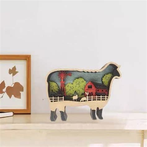 Sheep Carving Handcraft T Relaxpact