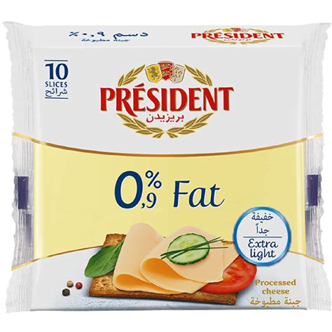 اشترِ برزيدنت جبنة 10 شرائح خالي الدسم 200 غم أونلاين في Kuwait طلبات