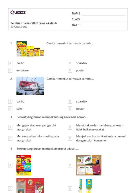 50 Lembar Kerja Suara Dalam Tulisan Untuk Kelas 6 Di Quizizz Gratis