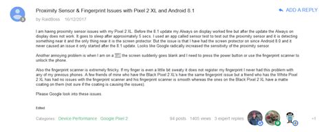 Google Confirms That Pixel XL S Proximity Sensor Problem Is Fixed Will Roll Update Out For
