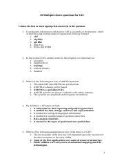 10 GiS MultipleChoice Pdf 10 Multiple Choice Questions For GIS Choose The Best Or Most