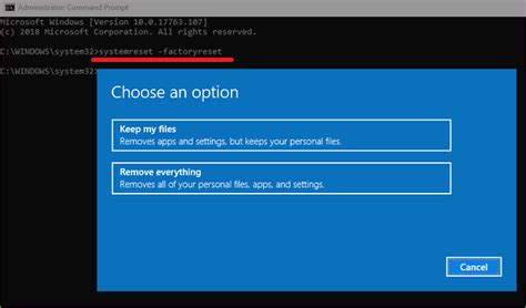 Factory Reset Windows 10 From Command Prompt🔥