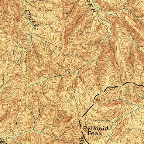 Snoqualmie Pass Wa 1903 125000 Scale Map By United States