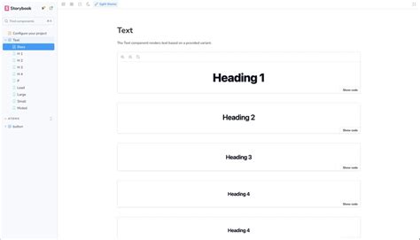 design system in react with tailwind shadcn ui and storybook dev