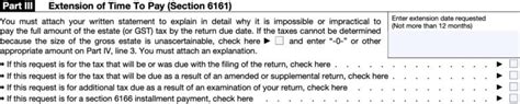 Irs Form 4768 Instructions Extensions For Estate Tax Returns