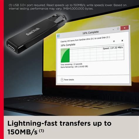 Sandisk 256gb Ultra Usb Type C Up To 150mb S Include Encryption Backup And Recovery Apps Flash