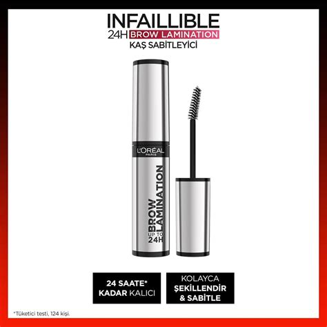 Infaillible Eye Makeup 24h Brow Lamination Şeffaf Kaş Sabitleyici L