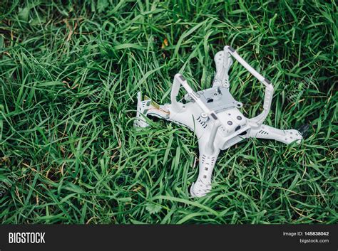 Crashed Quadcopter Image Photo Free Trial Bigstock