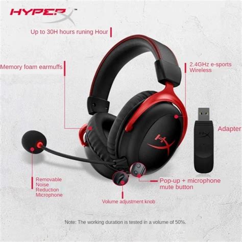 Hyperx Cloud 2 Wireless Gaming Headset With Hifi Dts X Sound Microphone