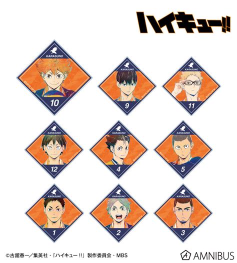 ハイキュー トレーディング Ani Art 第4弾 アクリルステッカー Amnibusアムニバス