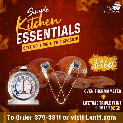 Kitchen Essentials Set Lets Go Natural Trinidad And Tobago