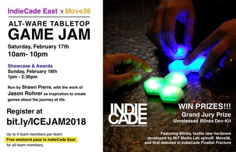 indiecade — alt ware tabletop game jam featuring blinks join