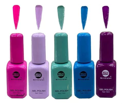 Kit De 5 Esmaltes En Gel UV LED Varios Colores MercadoLibre