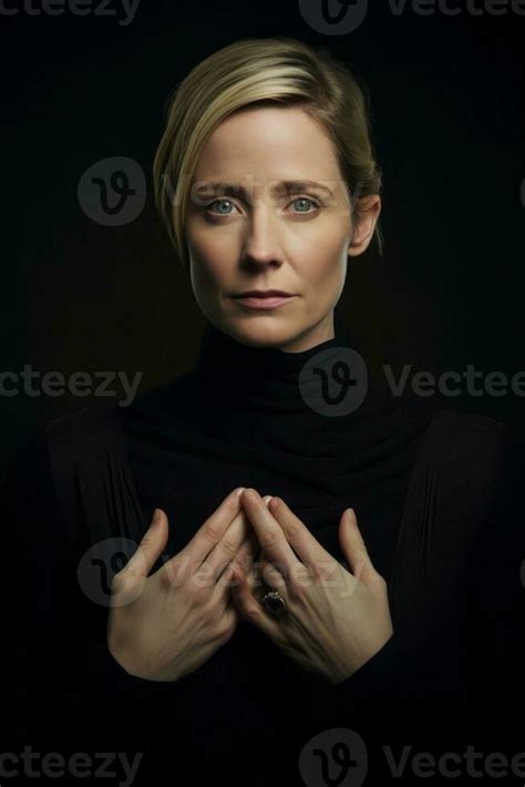 Emotional Dynamic Pose 30 Year Old Woman Ai Generative 26893393 Stock