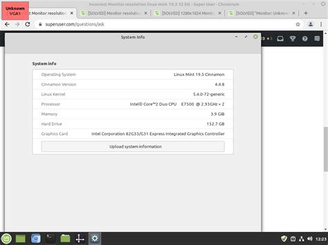 Linux Mint Change Resolution And Display Stopped Working Sourcingfalas