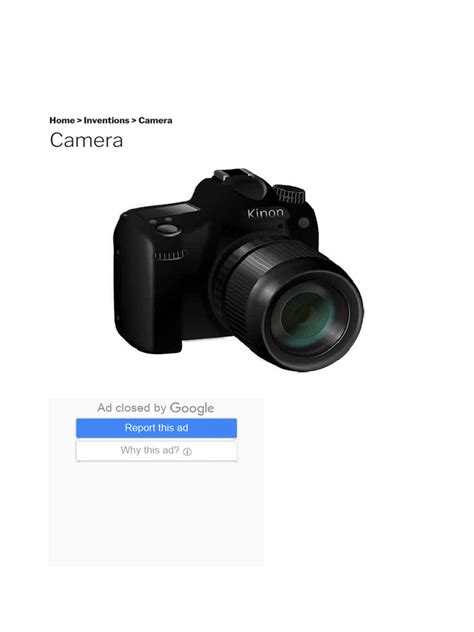 Camera Invention The Complete History Science4fun Pdf