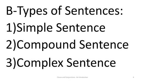 Clause And Conjunctions Pptx