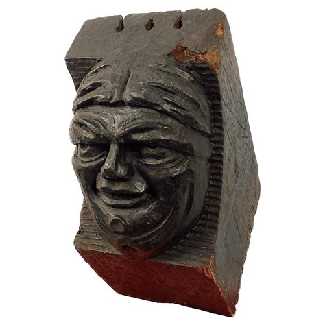 Large Carved Oak Grotesque Corbel For Sale At 1stDibs