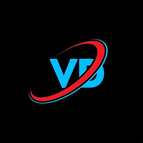 Logotipo Vd Diseño Vd Letra Vd Azul Y Roja Diseño Del Logotipo De La