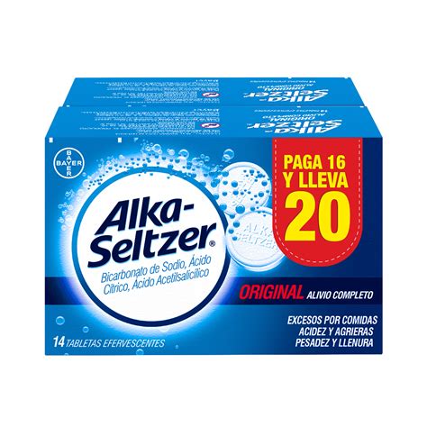 Alka Seltzer 20 Tabletas Efervescentes Axalotiene