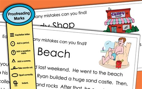 Editing Marks Worksheet