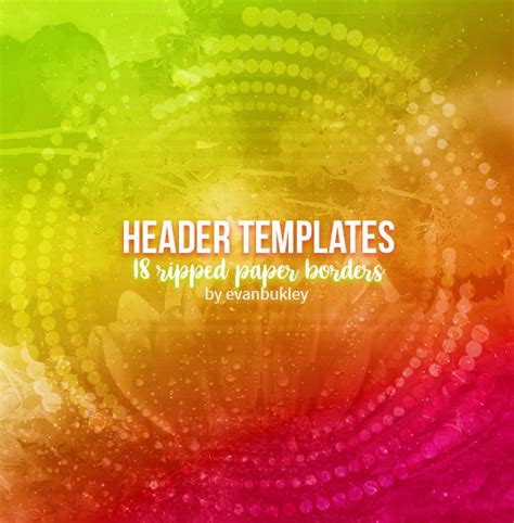 HEADER TEMPLATES PACK By Sticktoyou On DeviantArt