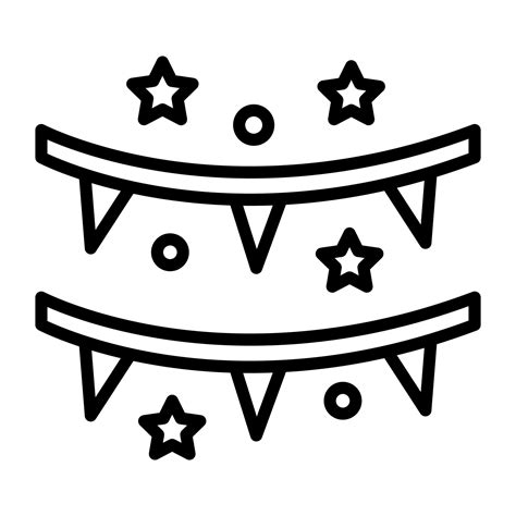 Bunting Vector Icon 21711276 Vector Art At Vecteezy