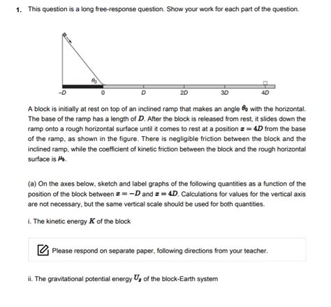 Solved 1. This question is a long free-response question. | Chegg.com