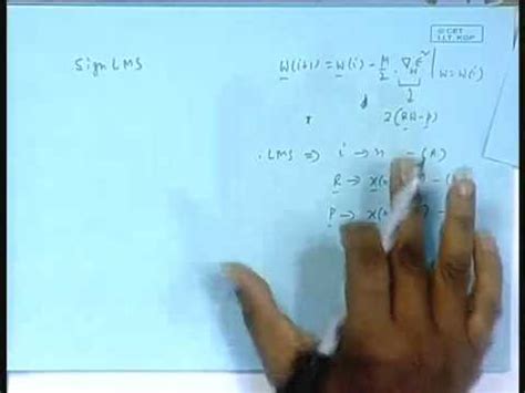 Sign LMS Algorithm Video Lecture Computer Science Engineering CSE