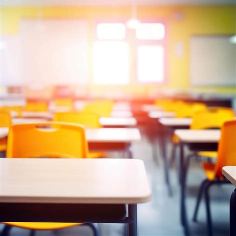 Premium Photo Blurred School Classroom In Blurrred Background