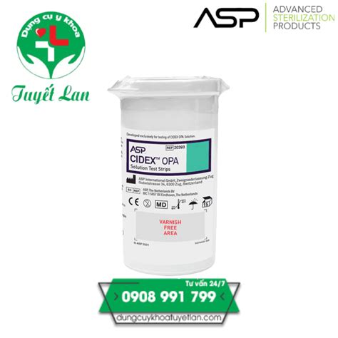Cidex™ Opa Test Strips Que Thử Dung Dịch Khử Khuẩn Cidex™ Opa Ref 20393
