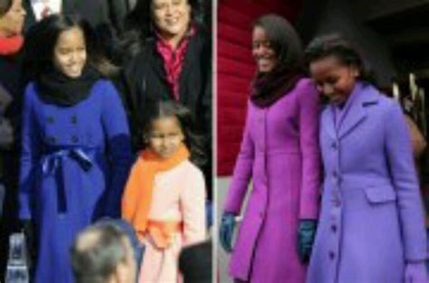 Sasha And Malia Then And Now Fashion Fur Coat Coat
