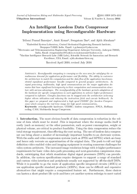 Pdf An Intelligent Lossless Data Compressor Implementation Using
