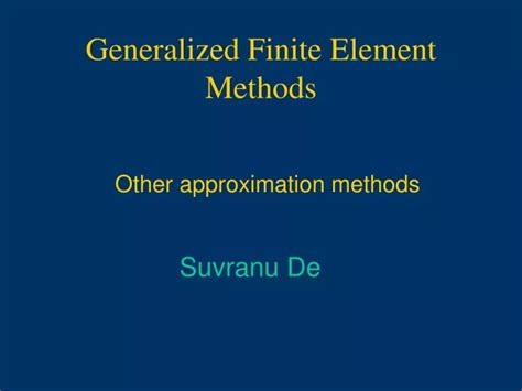 PPT Galerkin Method Properties In Approximation Techniques PowerPoint Presentation ID